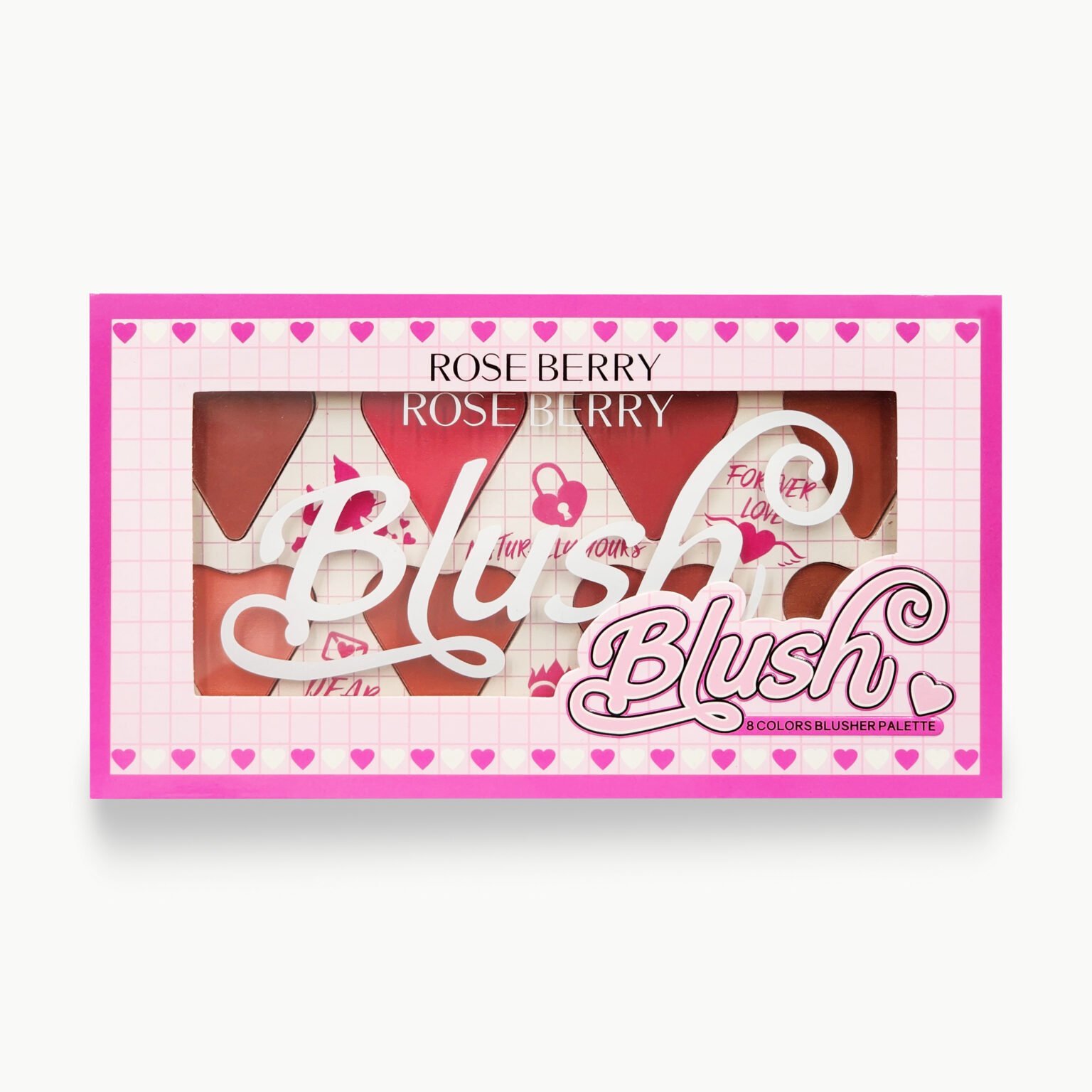 Rose Berry 4 Shades Highlighter Loose Powder - ROSE BERRY